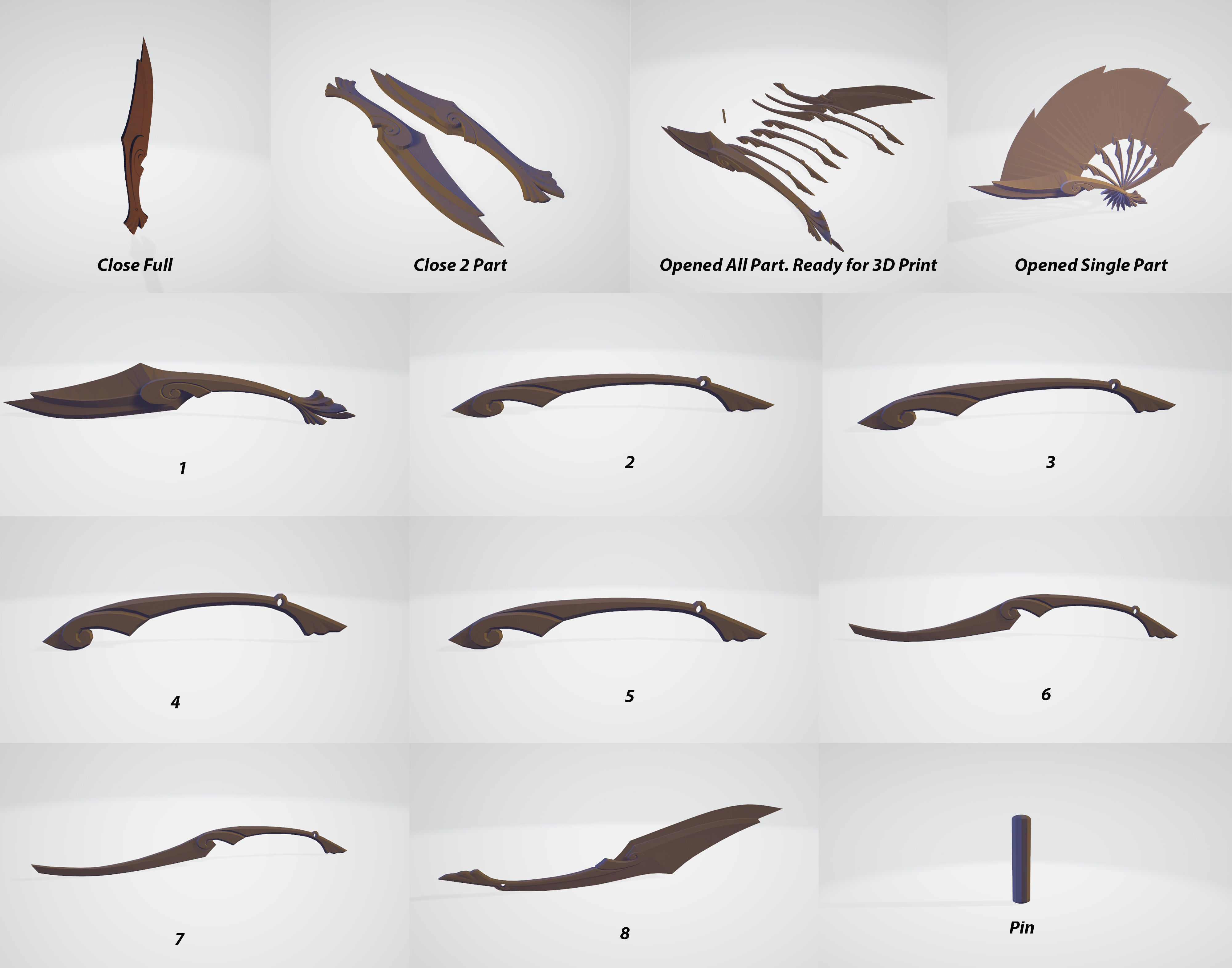 Valorant Ignite Fan Movable Files STL 3D model 3D printable | CGTrader