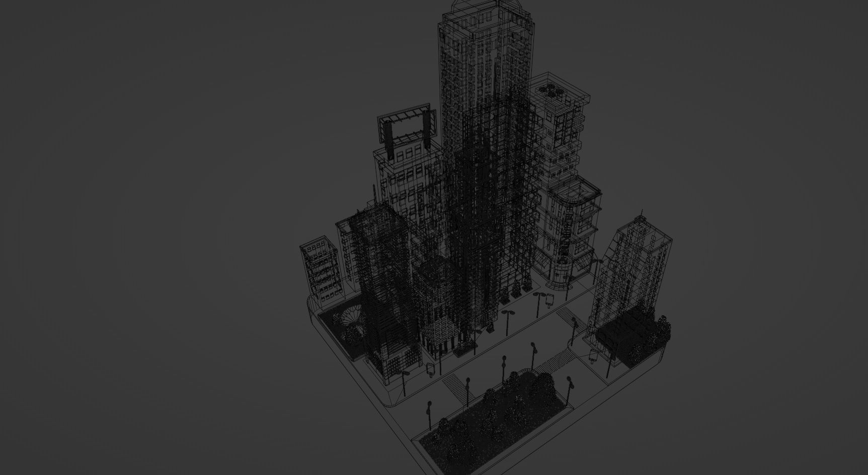 3D model Isometric Megalopolis VR / AR / low-poly | CGTrader