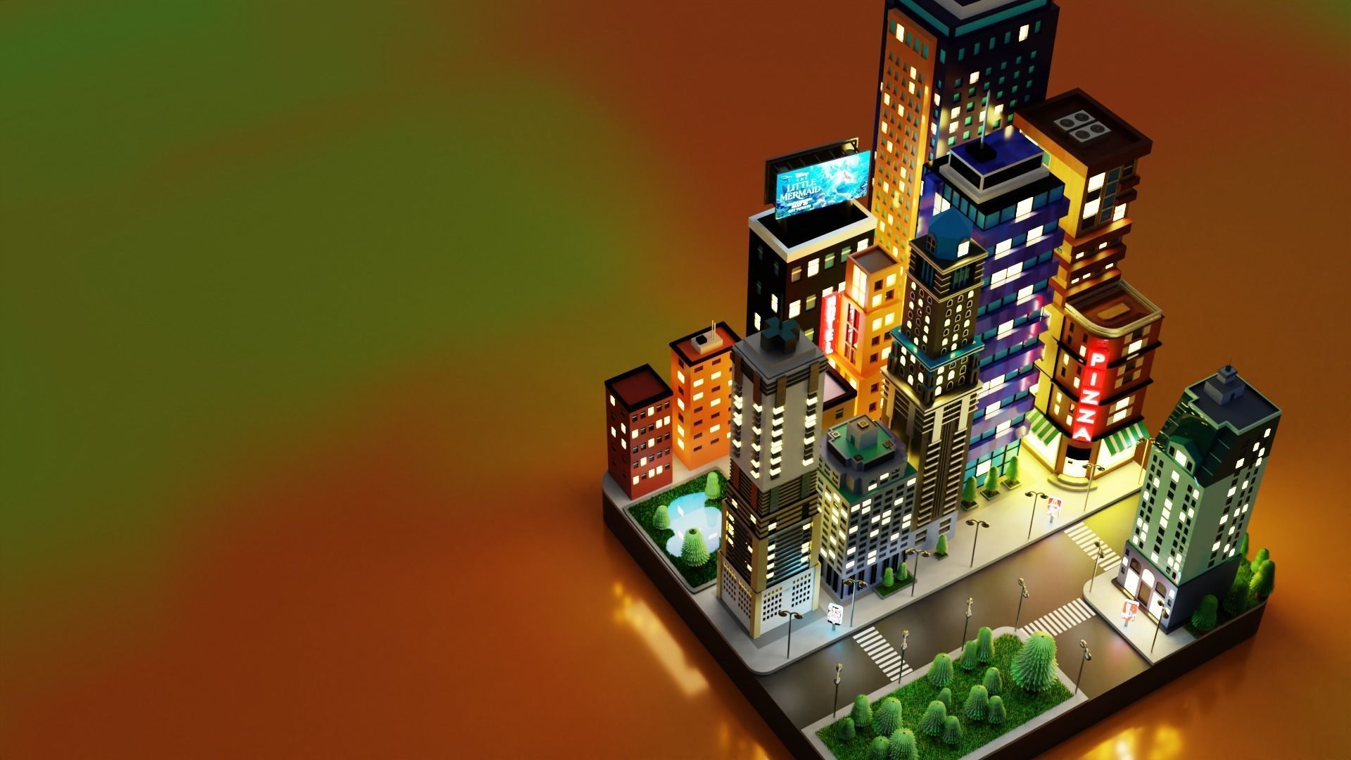 3D model Isometric Megalopolis VR / AR / low-poly | CGTrader