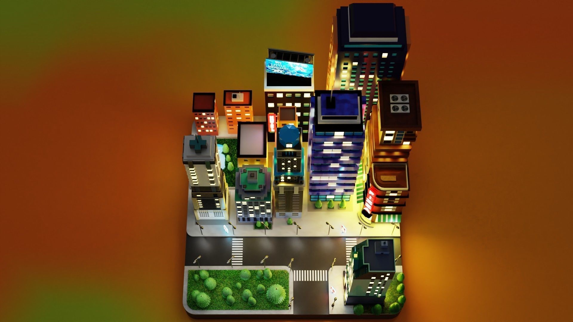 3D model Isometric Megalopolis VR / AR / low-poly | CGTrader