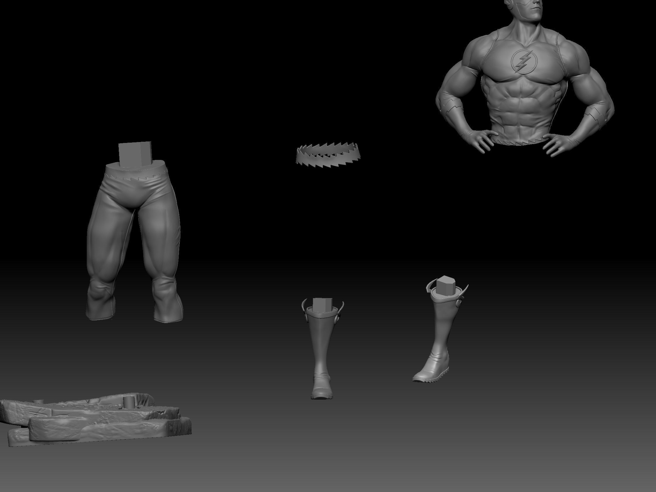 The Flash 3D model 3D printable | CGTrader