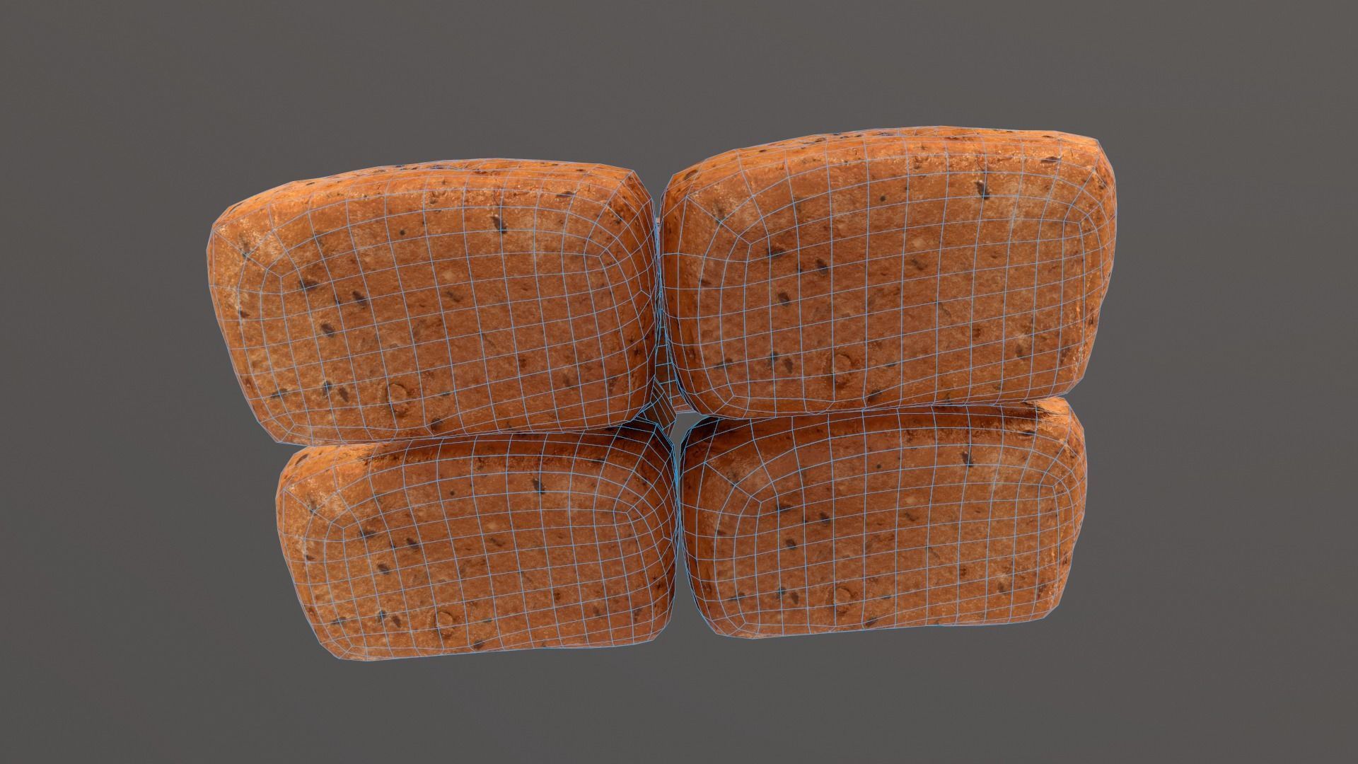 3D model Bread Roll AR VR PBR Lowpoly with game ready 3d Model VR / AR ...