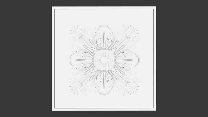 Modern Ceiling roses 3D model | CGTrader