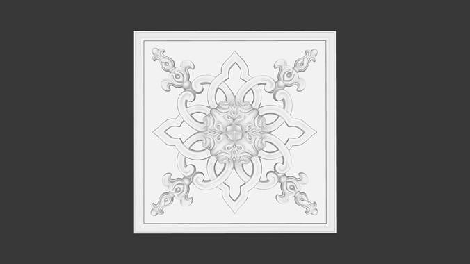 Modern Ceiling roses 3D model | CGTrader