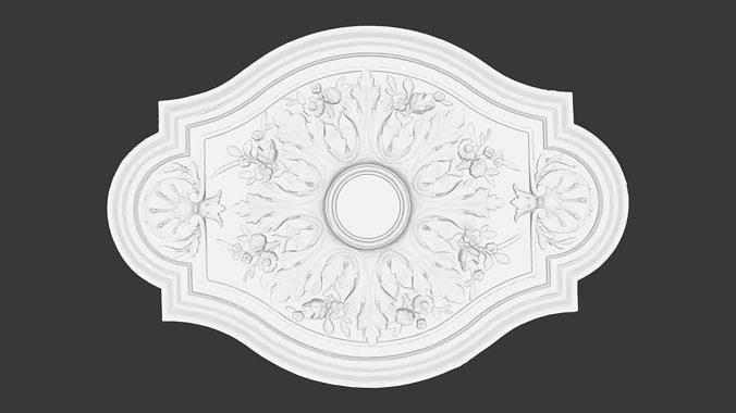 Modern Ceiling roses 3D model | CGTrader