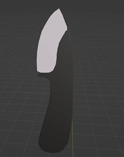 LOW POLY simple kitchen knife free 3D model | CGTrader