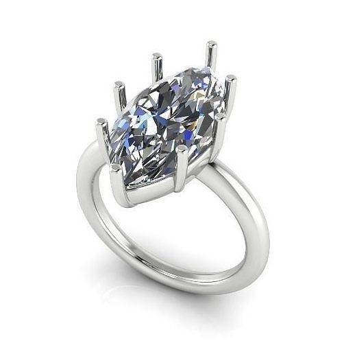 Ring marquise Model 4012 3D model 3D printable | CGTrader
