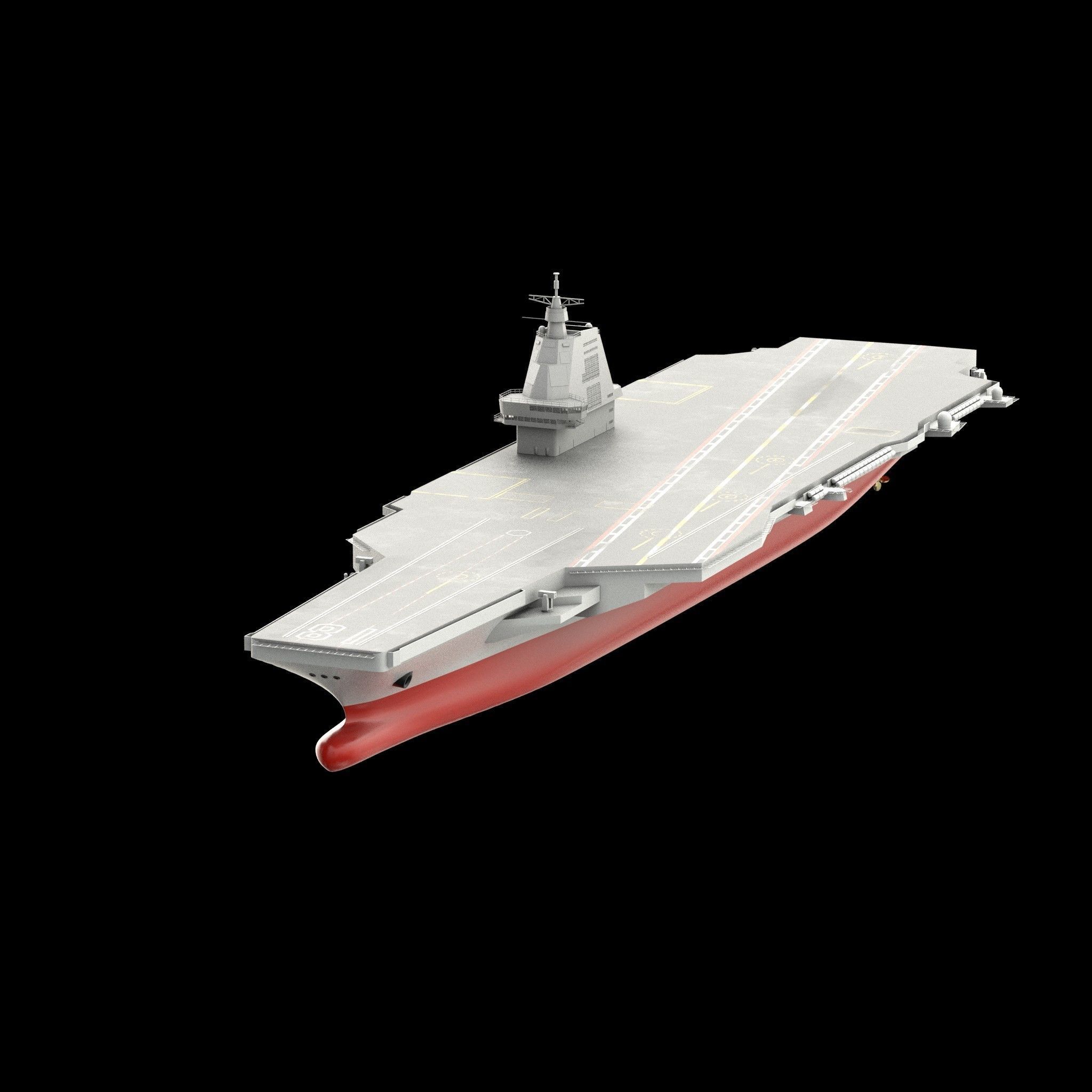 3D model Type 003 Fujian Aircraft Carrier VR / AR / low-poly | CGTrader