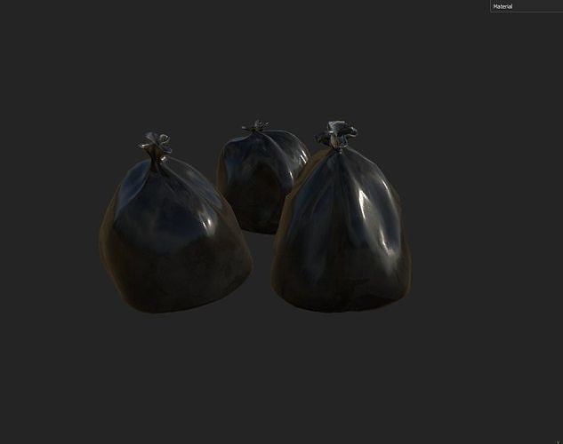 3D model trashbag VR / AR / low-poly | CGTrader