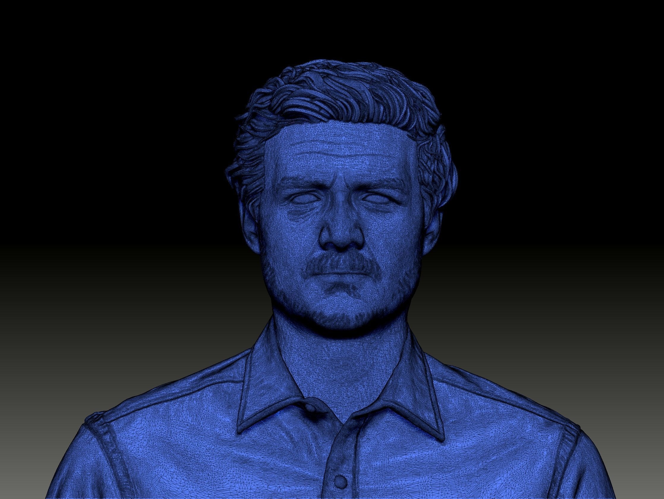 Pedro Pascal as Joel Miller 3D print model 3D model 3D printable | CGTrader