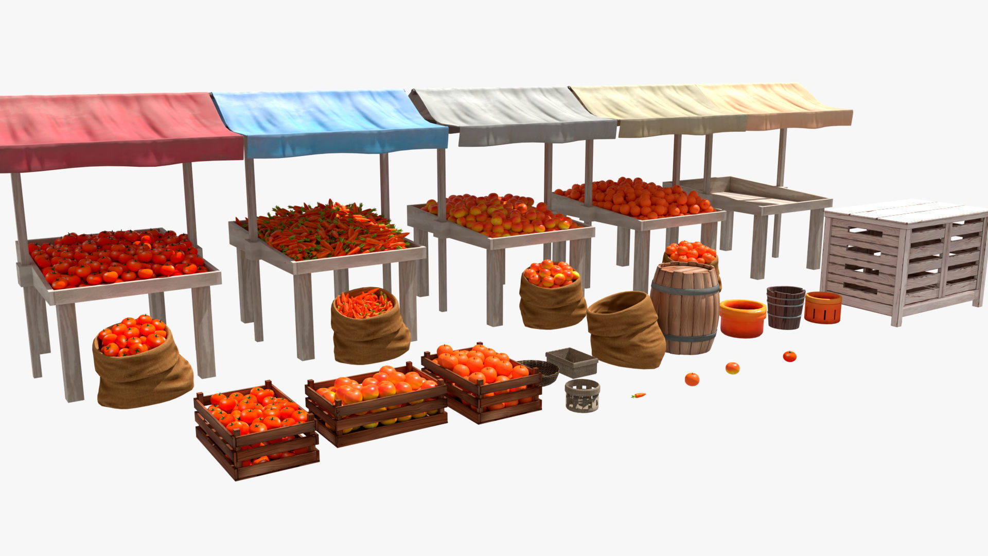 3D model Marketplace - Old Shop - Cartoon Style VR / AR / low-poly ...