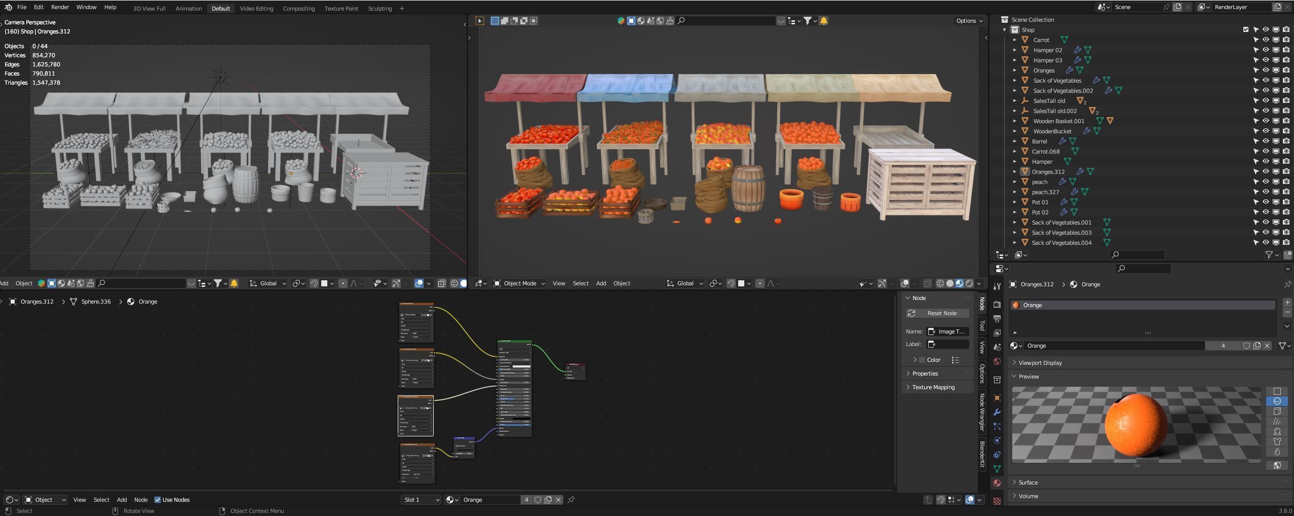 3D model Marketplace - Old Shop - Cartoon Style VR / AR / low-poly ...
