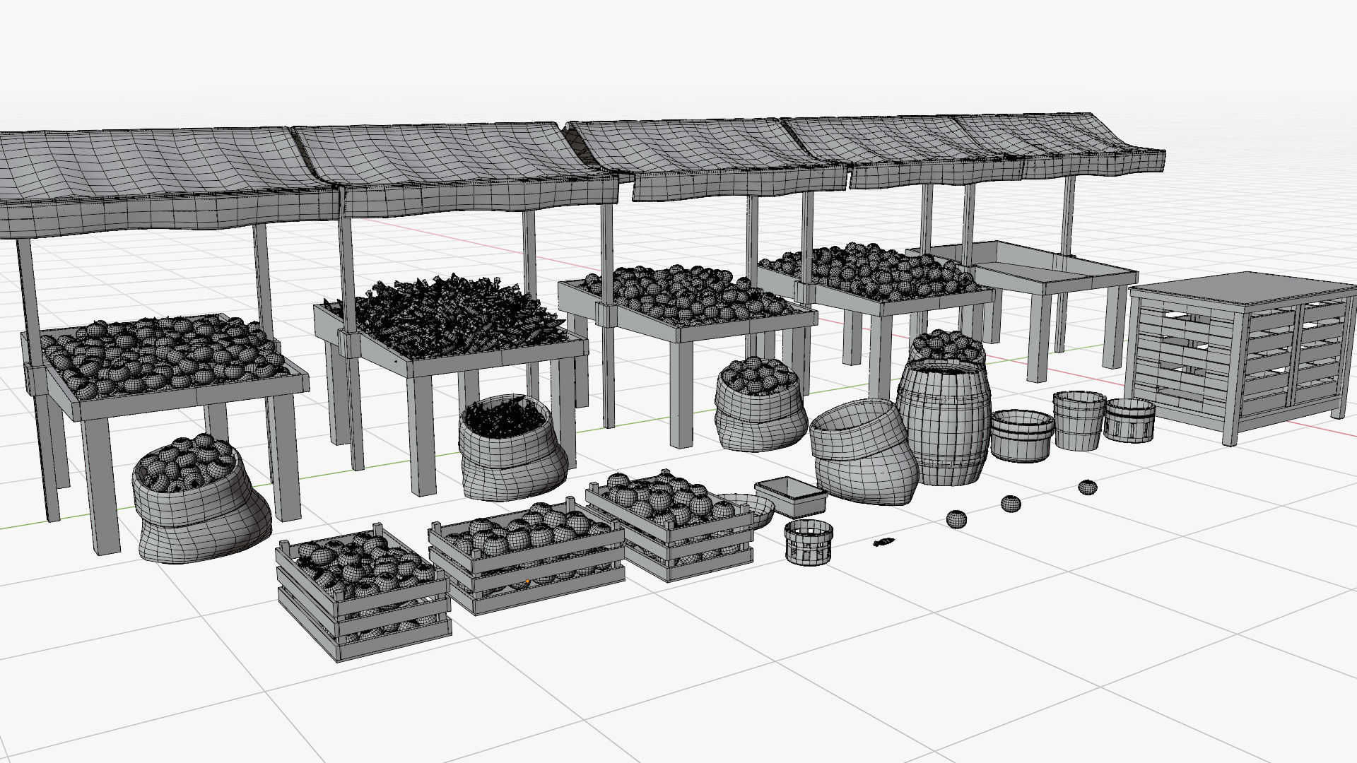 3D model Marketplace - Old Shop - Cartoon Style VR / AR / low-poly ...