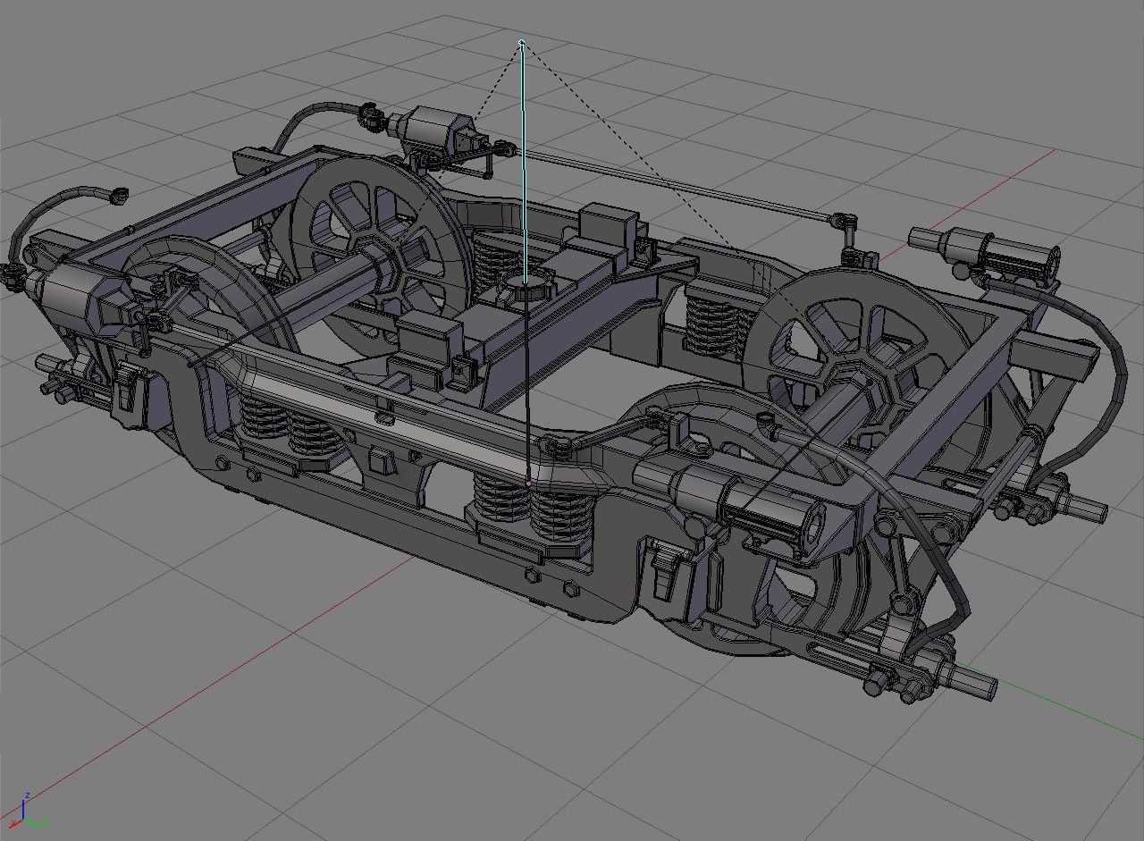 3D model Rigged low poly train bogie VR / AR / low-poly | CGTrader