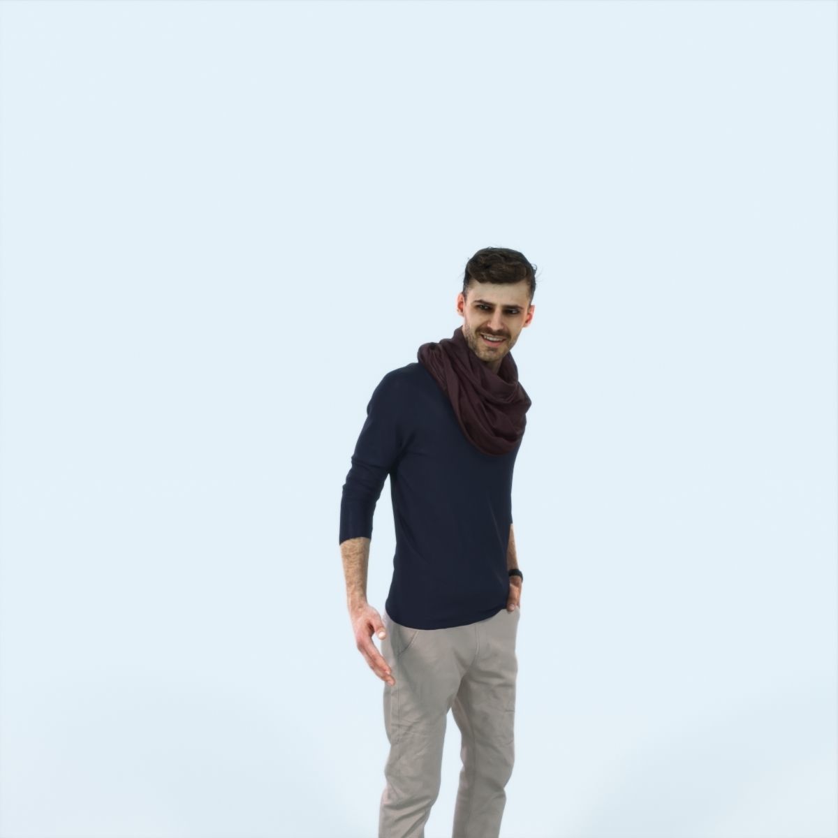 3D model Posture 03G Couple Casual Man VR / AR / low-poly | CGTrader