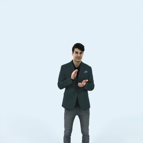 3D model Prime 04I Clapping Casual Man VR / AR / low-poly | CGTrader