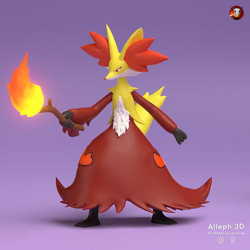 POKEMON DELPHOX 3D model 3D printable | CGTrader