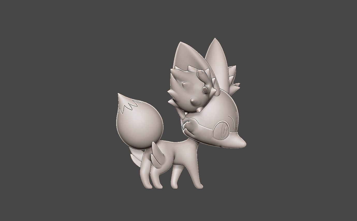 POKEMON FENNEKIN EVOLUTION PACK 3D model 3D printable | CGTrader