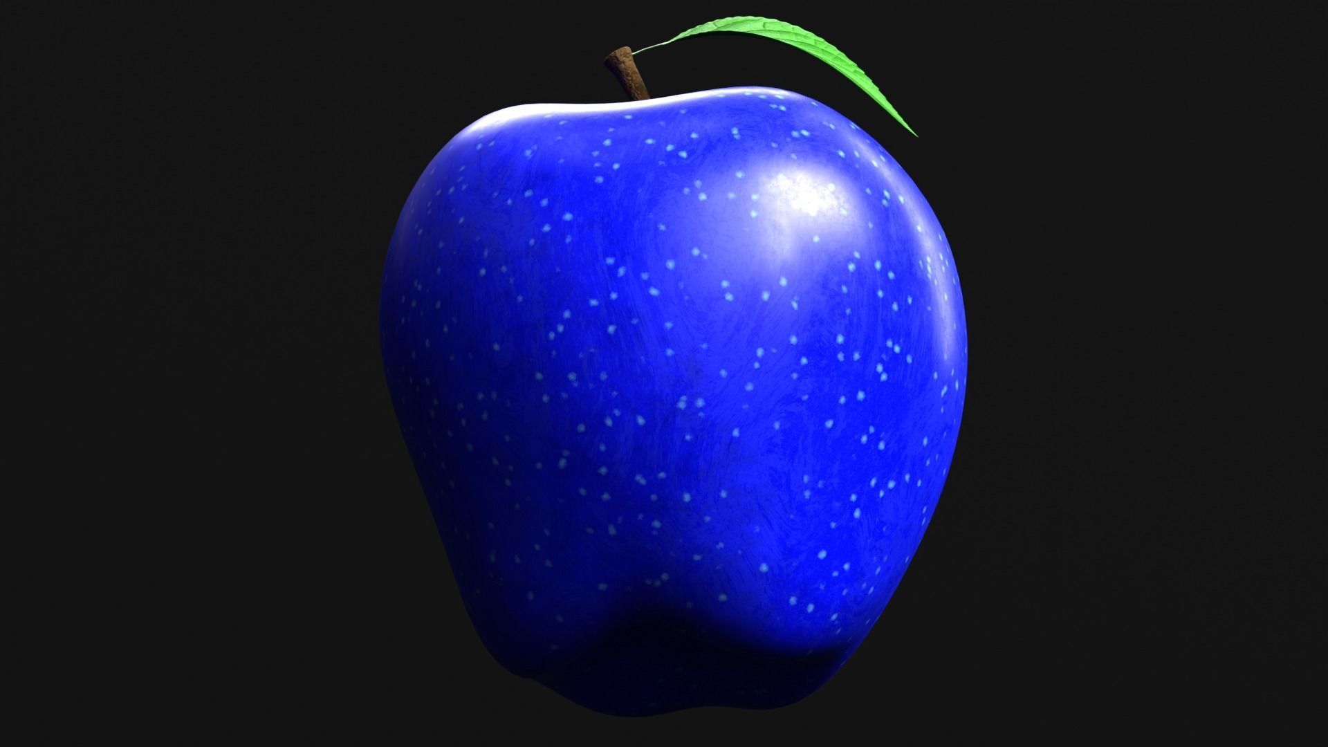 Blue Apple Fruit 3D model | CGTrader