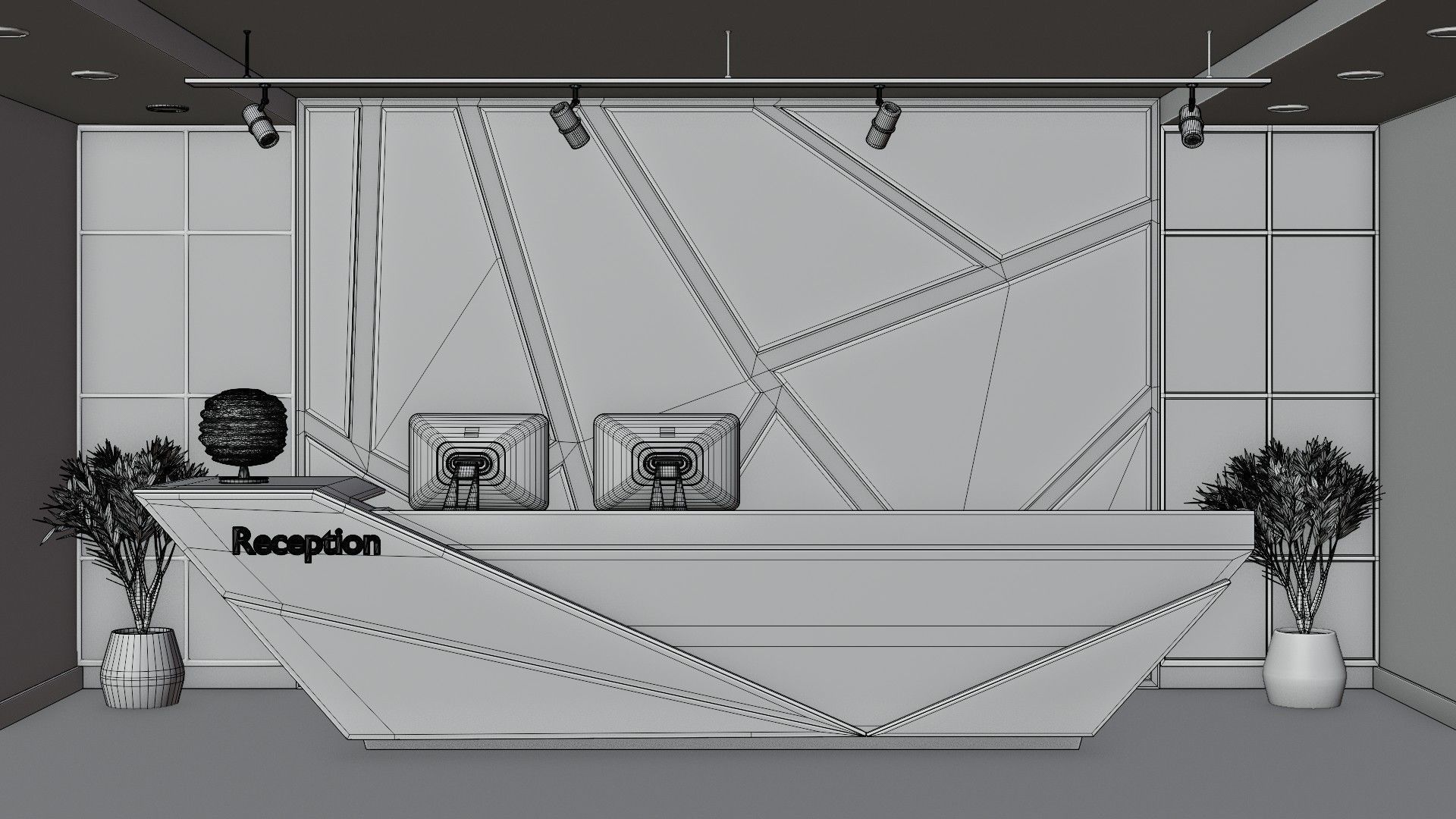 Reception Desk 3D model | CGTrader