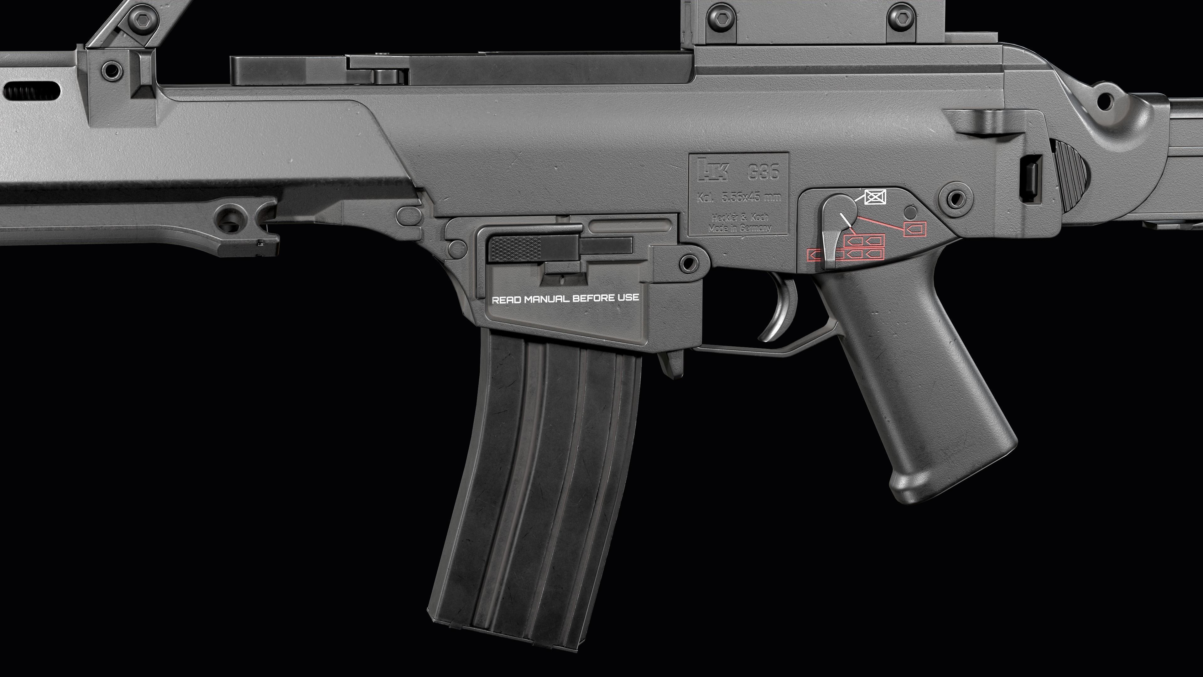 3D model Fully modular assault rifle HK G36 G36E G36K G36KE G36C VR / AR / low-poly | CGTrader