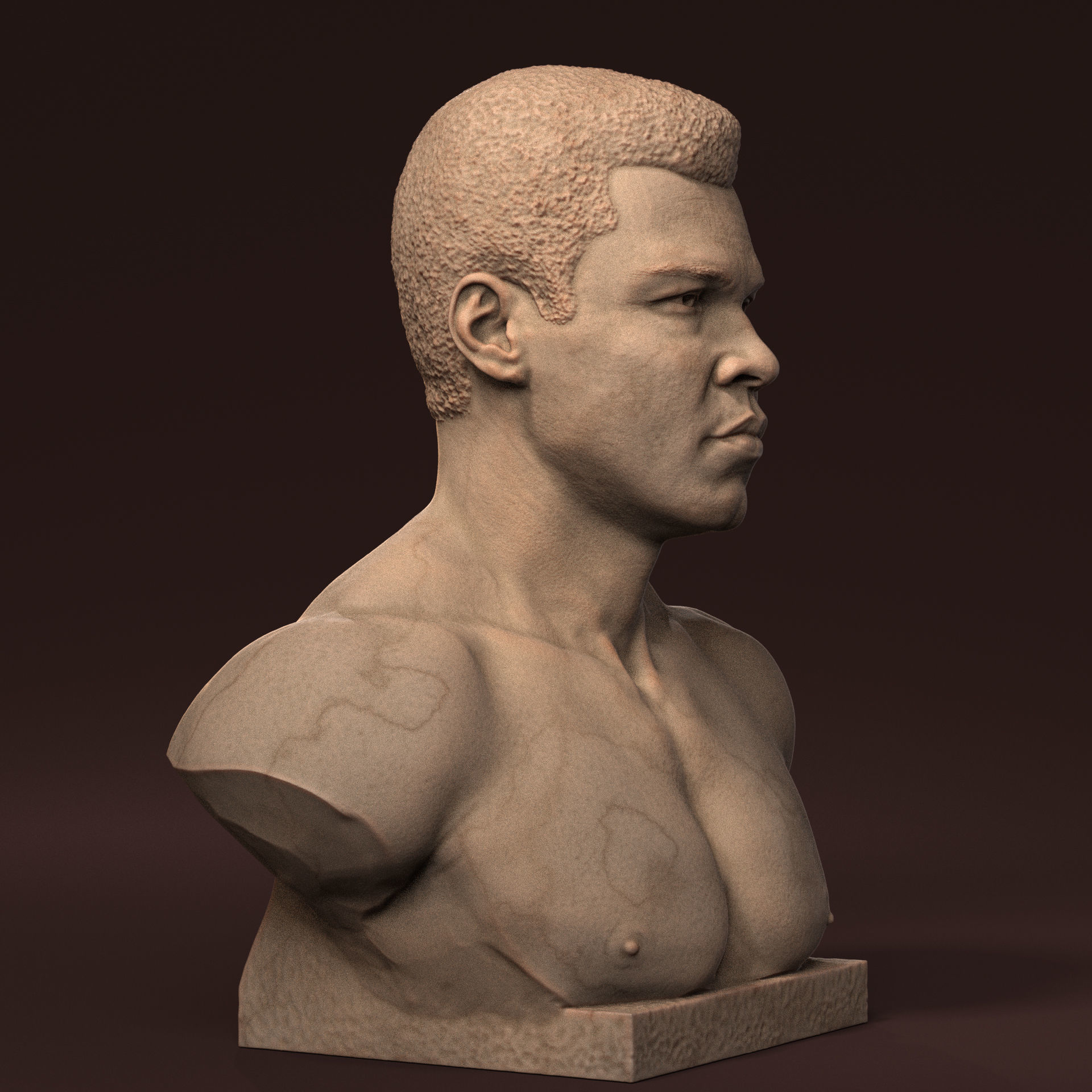 Muhammad Ali 3D model 3D printable | CGTrader