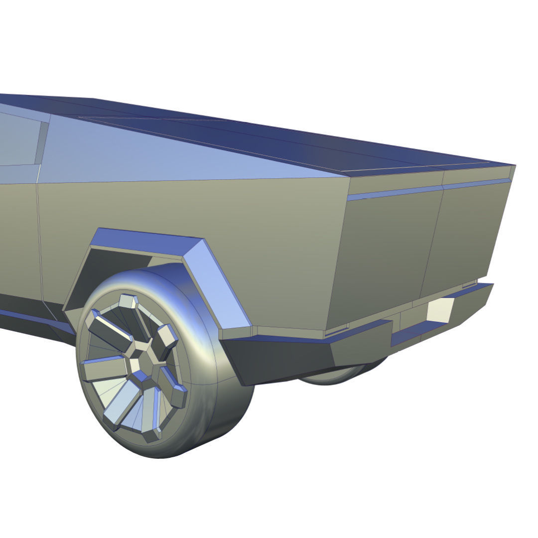 Tesla Cybertruck 1-64 Scale Full 3D model 3D printable | CGTrader