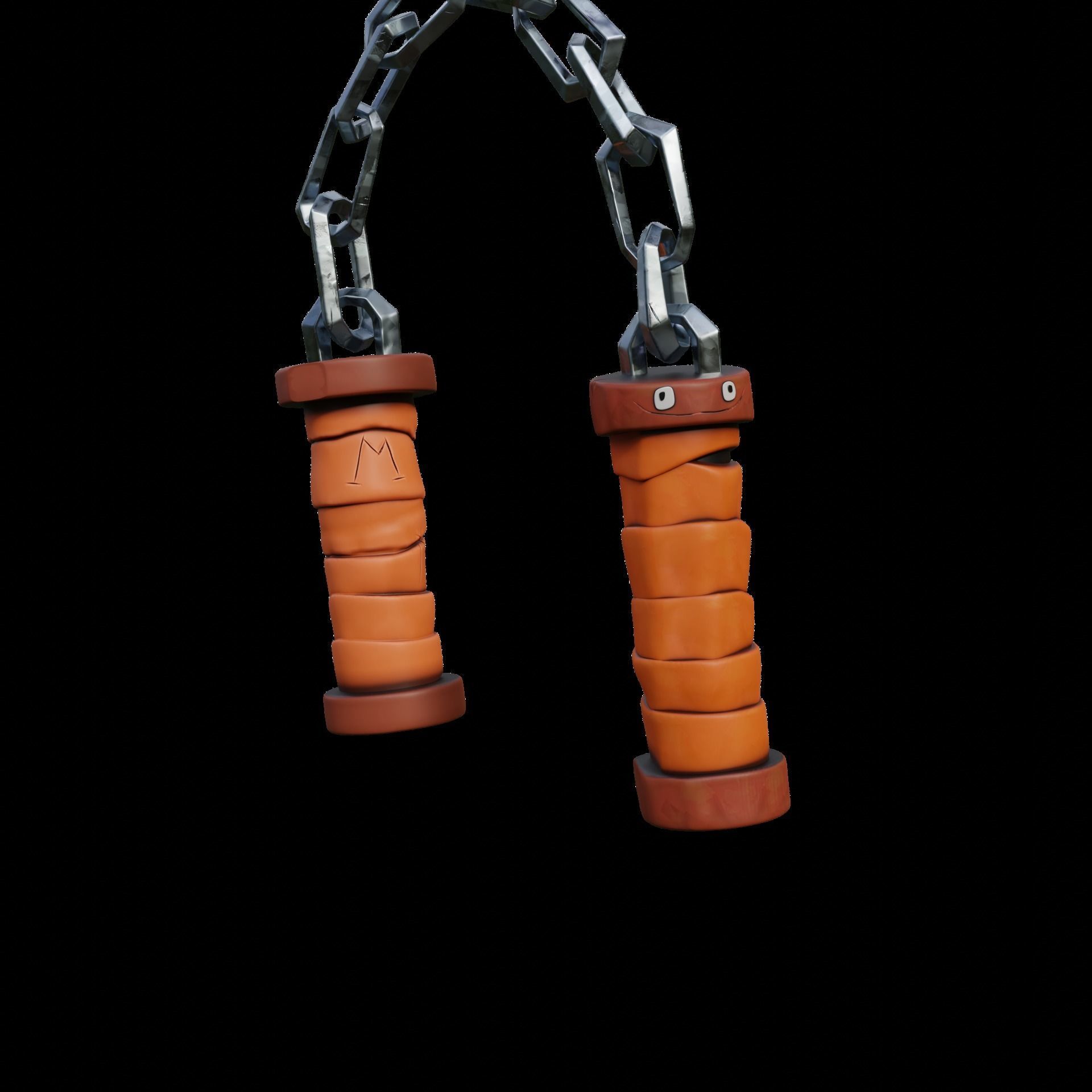 TEENAGE MUTANT NINJA TURTLES MICHELANGELO NUNCHAKU TMNT COSPLAY 3D ...