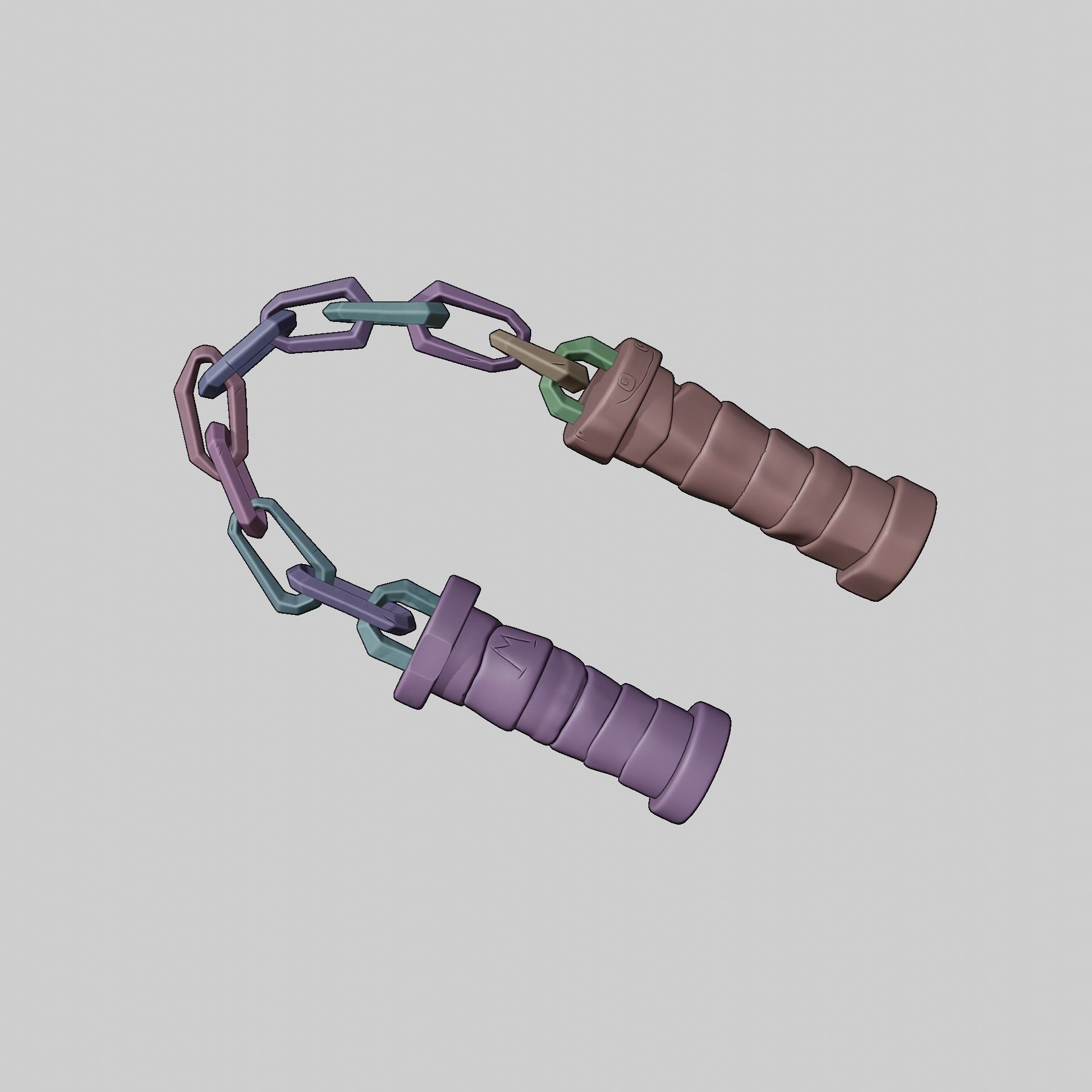 TEENAGE MUTANT NINJA TURTLES MICHELANGELO NUNCHAKU TMNT COSPLAY 3D ...