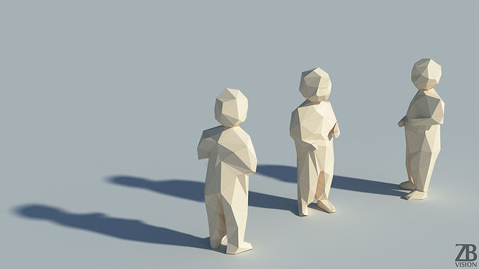 Lowpoly Toddler 3D model | CGTrader