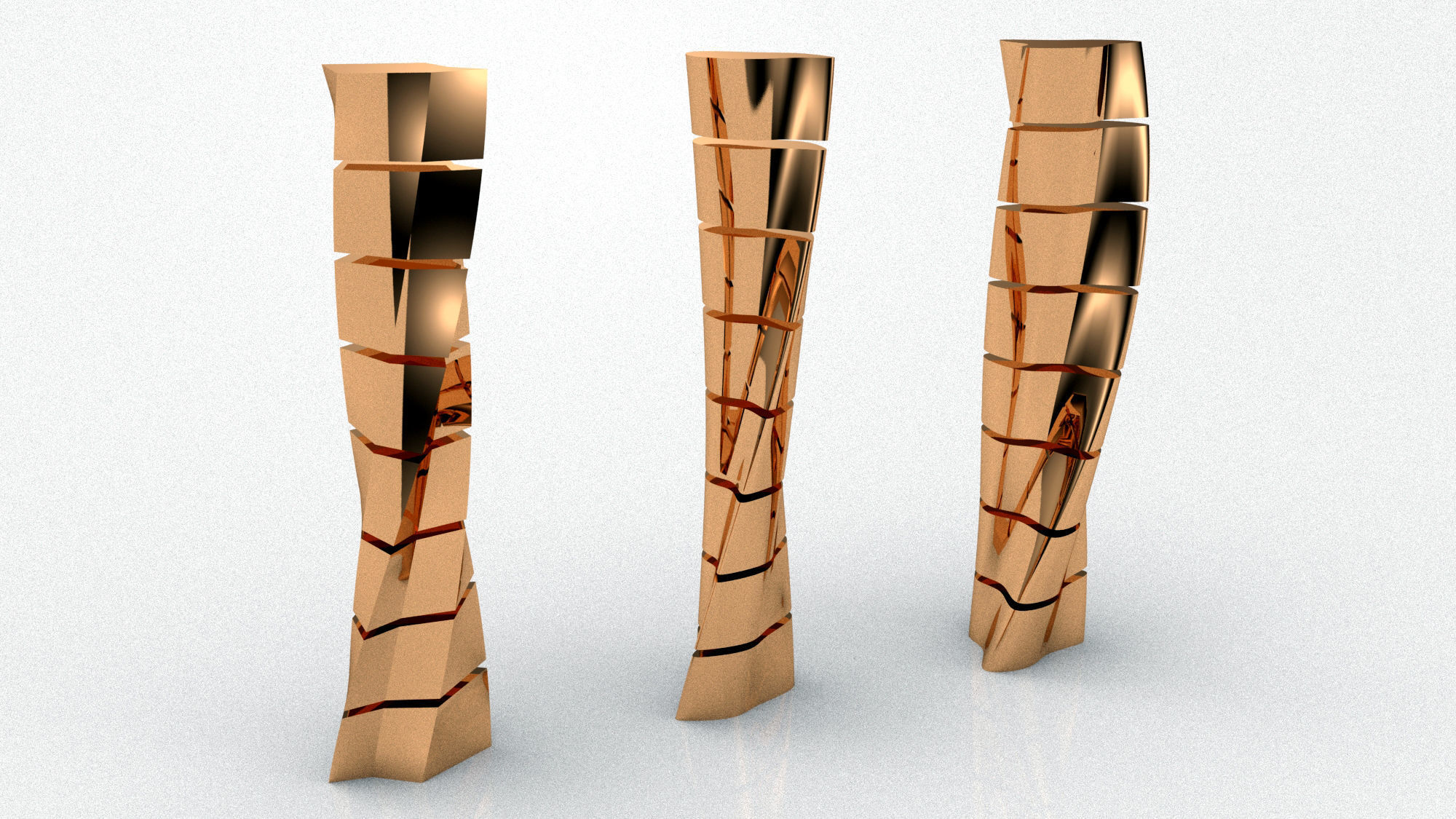 Parametric Twisted Tower Design in Grasshopper Rhino 3d model 3D model | CGTrader