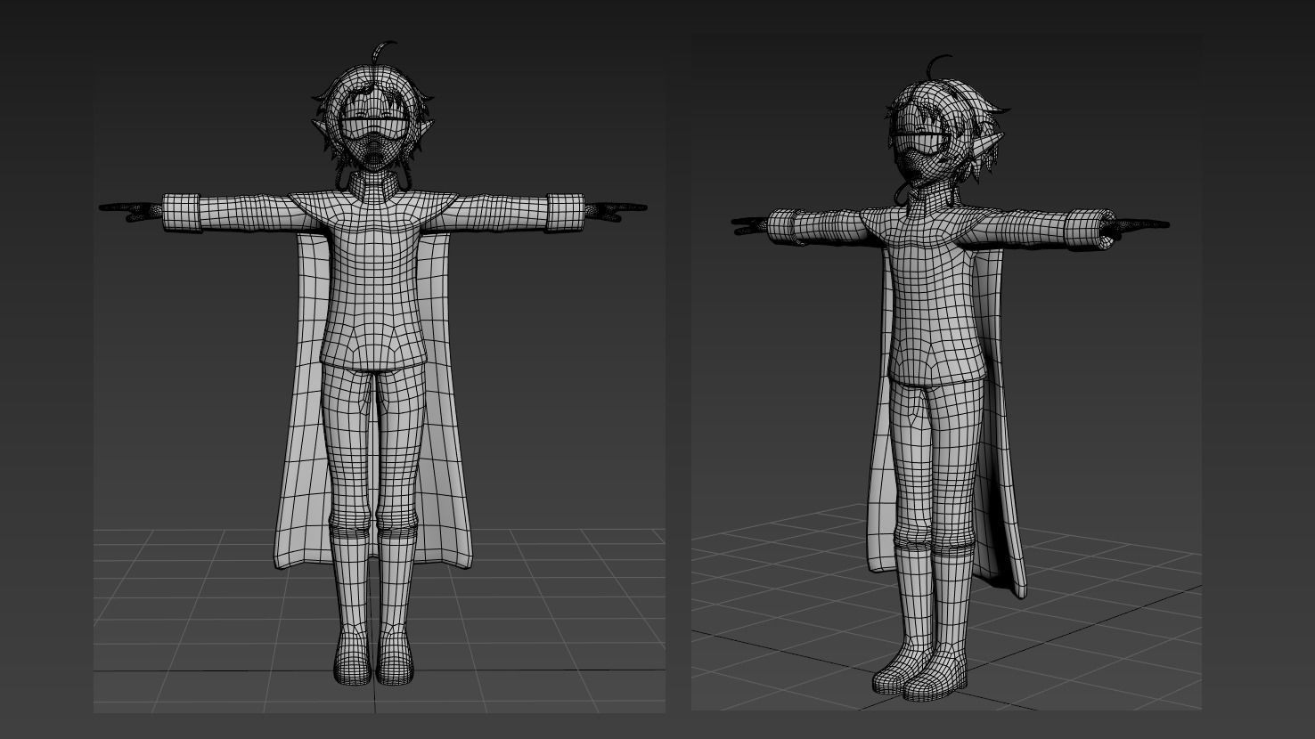 Sylphy Fitts Mushoku Tensei VRChat avatar 3D model rigged | CGTrader