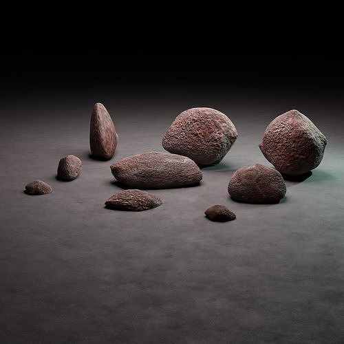Set of rocks 3d set of objects free 3D model | CGTrader