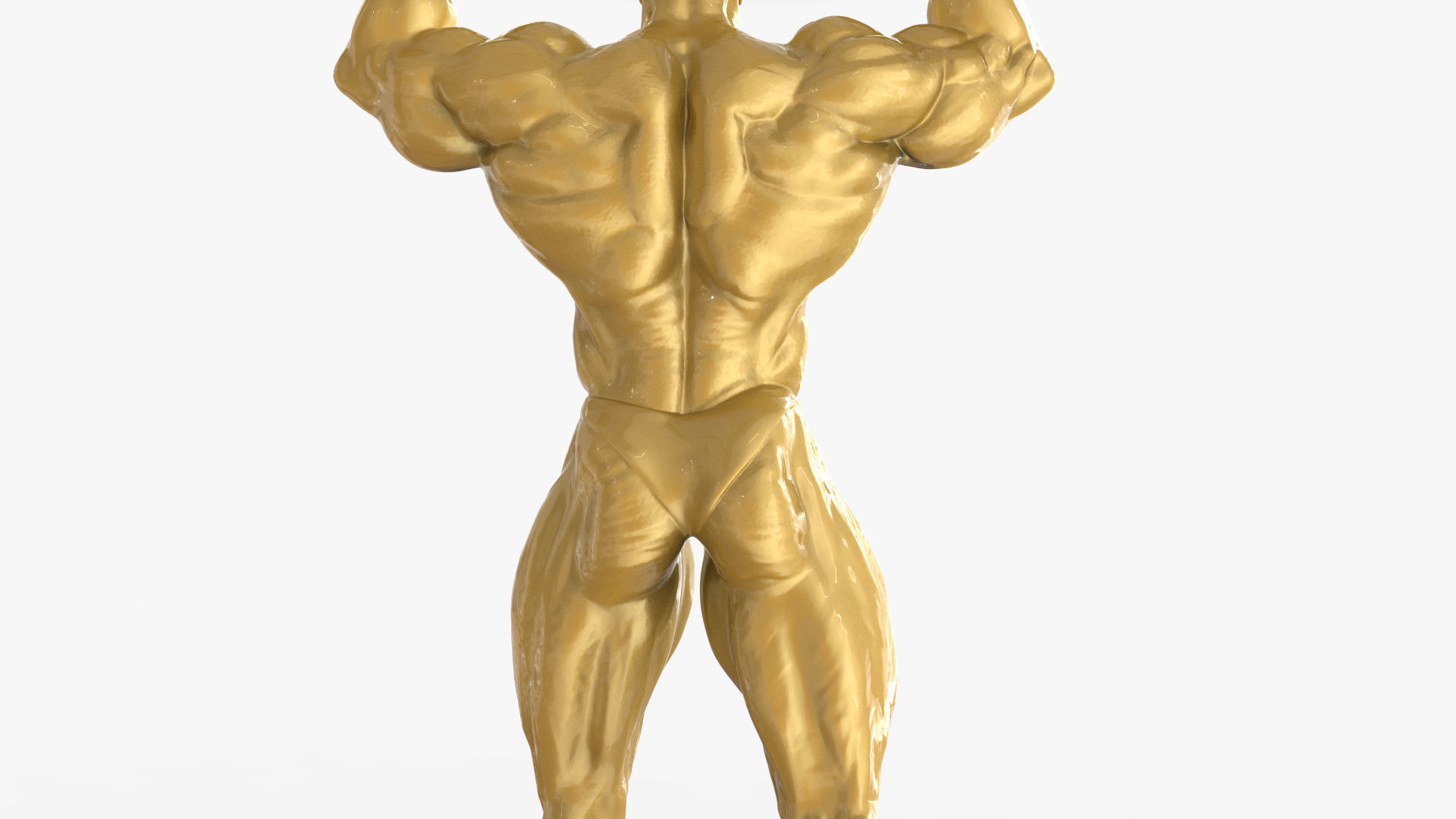 Bodybuilder Figurine Trophy 3D model 3D printable | CGTrader