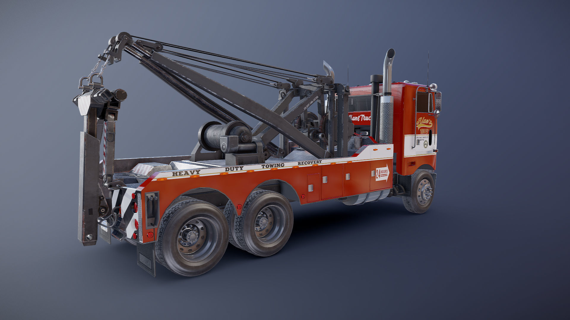 3D model Peterbilt 362 Heavy Wrecker VR / AR / low-poly | CGTrader