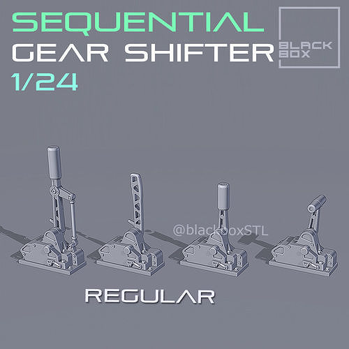 Sequential Gear Shift Pack 1-24th scale 3D model 3D printable | CGTrader