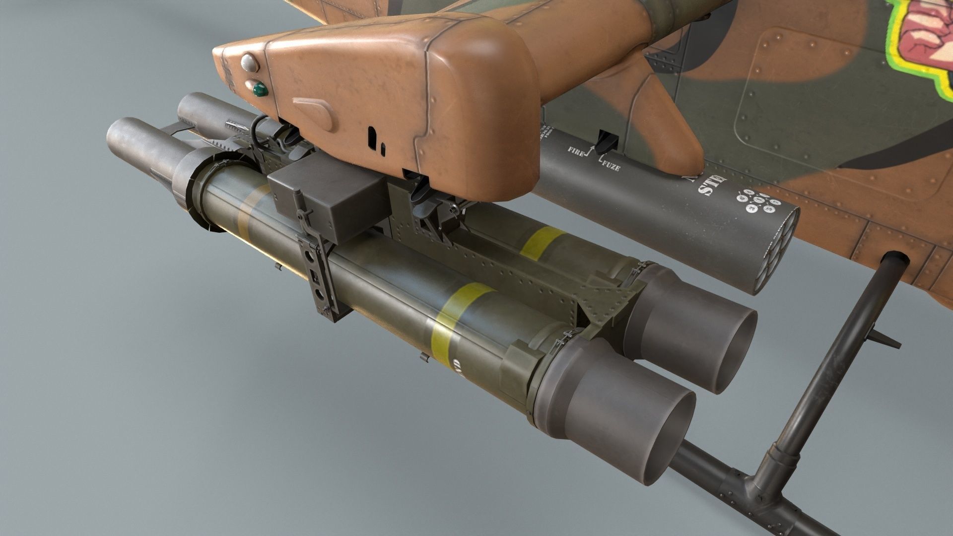 3D model Bell AH-1S Cobra JGSDF Wakana Kisarazu Complex Animation VR / AR / low-poly | CGTrader