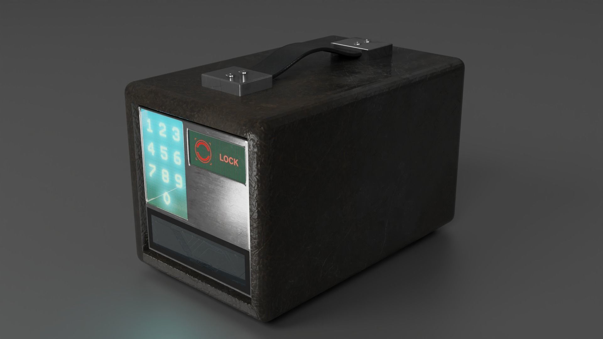 3D model Computers Servers Screens Touch Pad Lock Box VR / AR / low ...