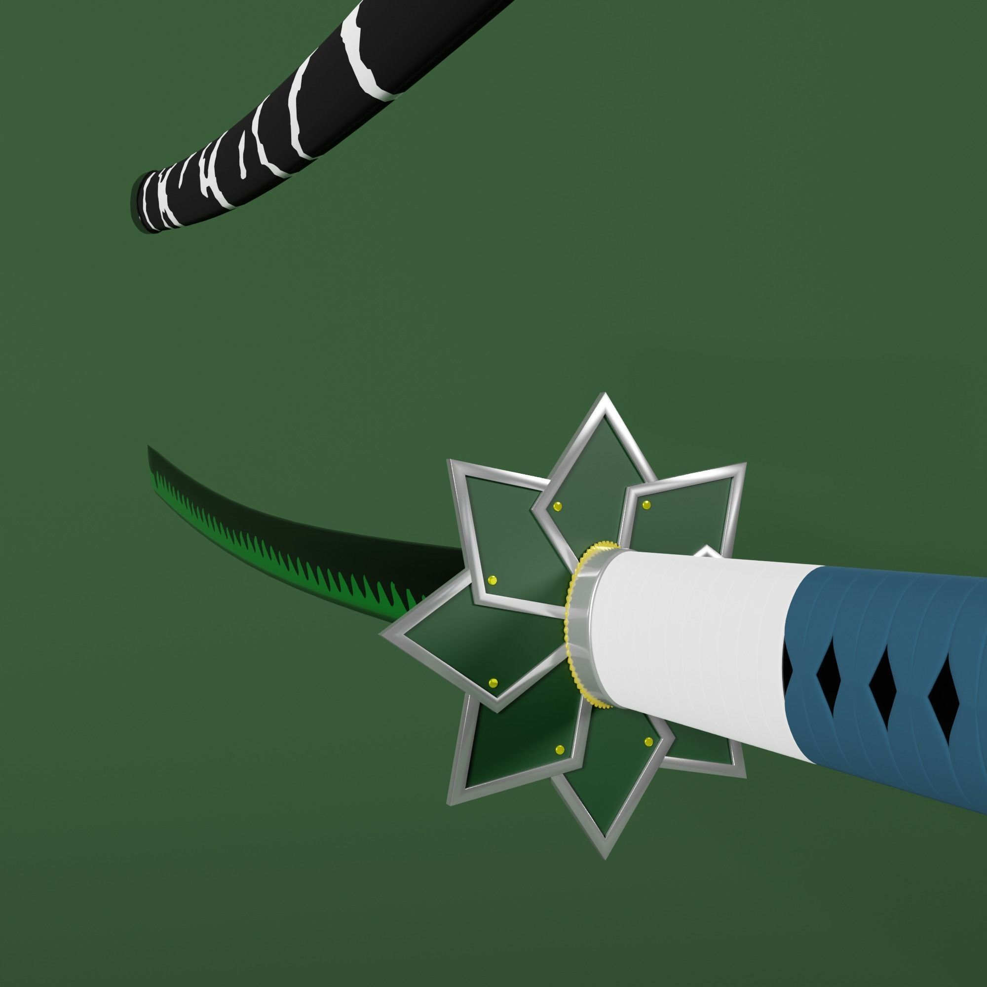 Demon Slayer Sanemi Shinazugawa Sword - Kimetsu No Yaiba 3D model 3D ...