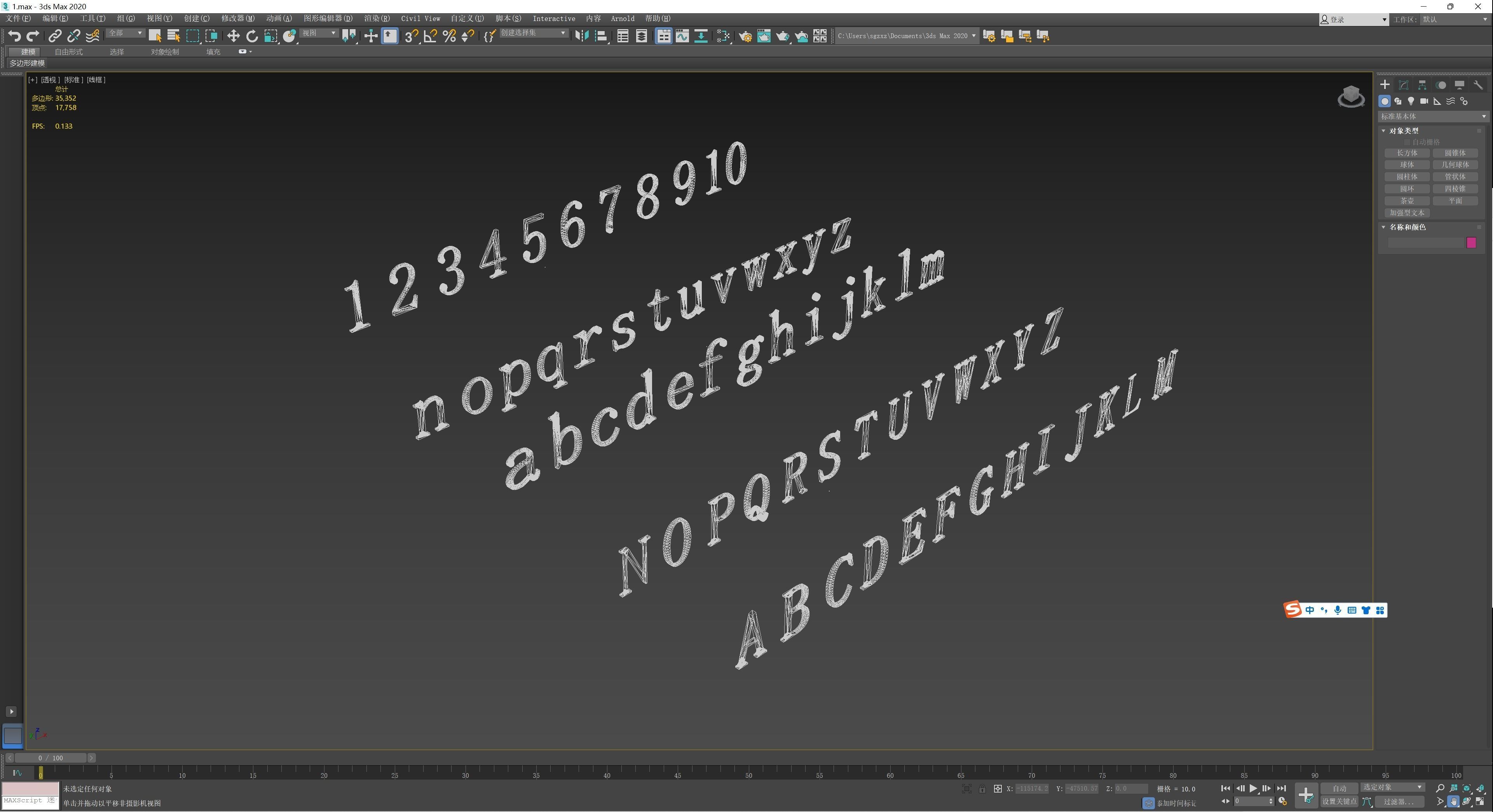 3D model Letters and numbers VR / AR / low-poly | CGTrader