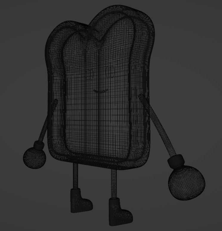 toast character free 3D model | CGTrader