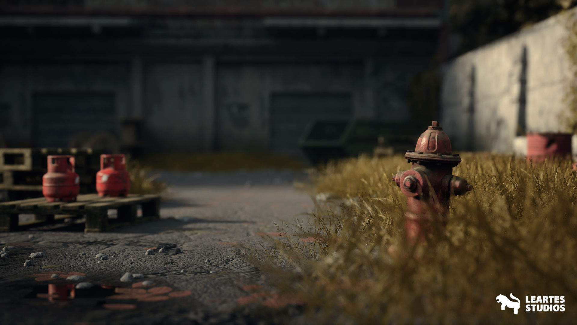 3D model Abandoned Industrial Factory Environment VR / AR / low-poly ...