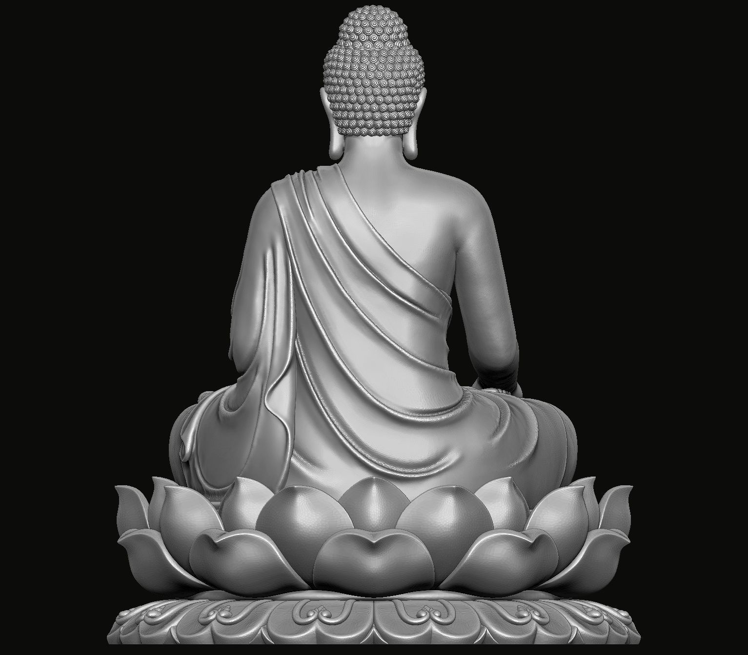 Buddha Statue 3D model 3D printable | CGTrader