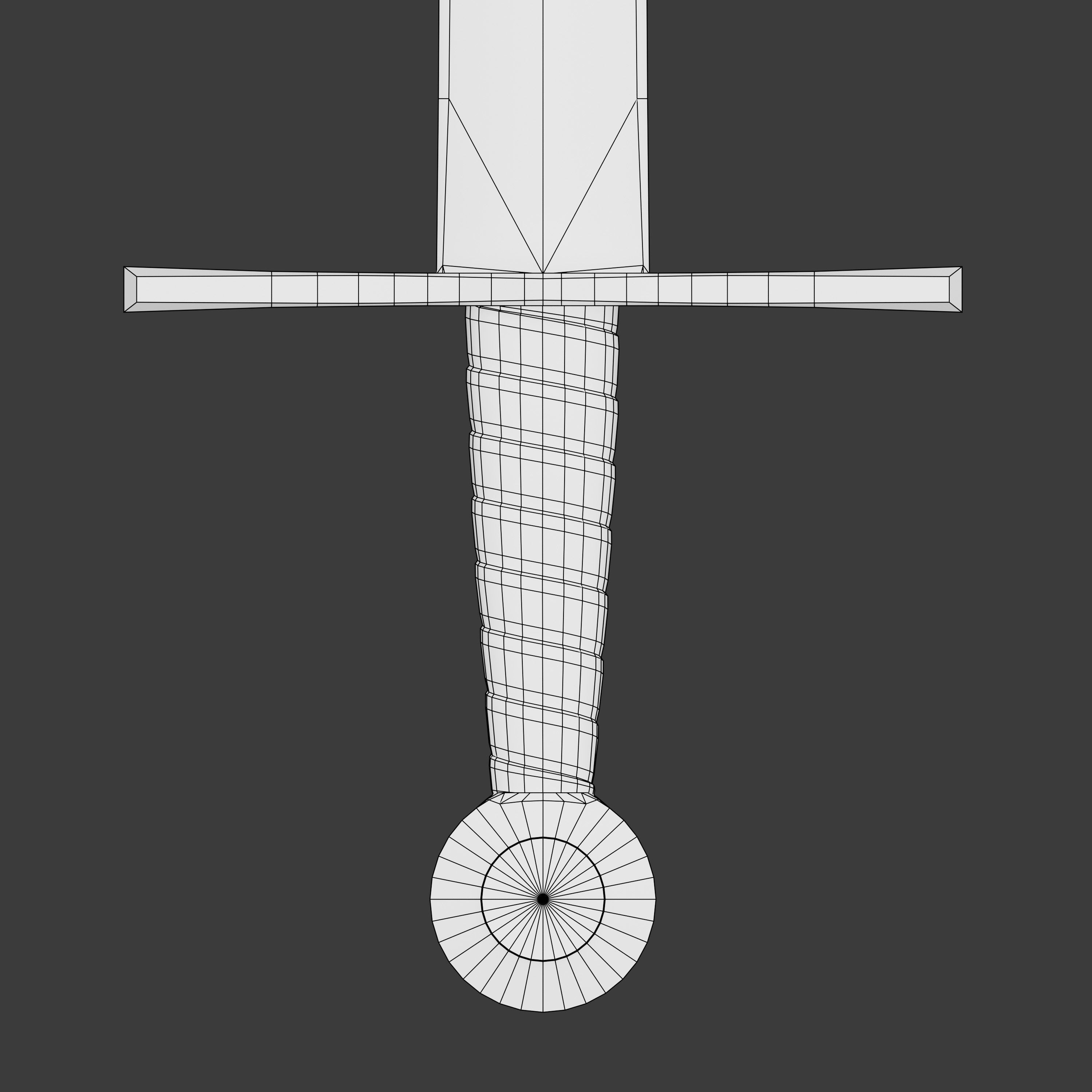 3D model Medieval Sword 05 low poly plus old texture and sheath UE VR ...