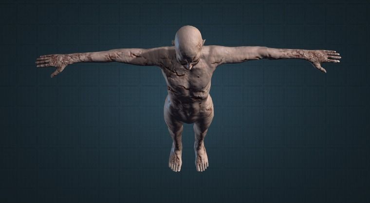 3D model Ultra Real Male Zombie 3D Model and Animation Pack VR / AR ...