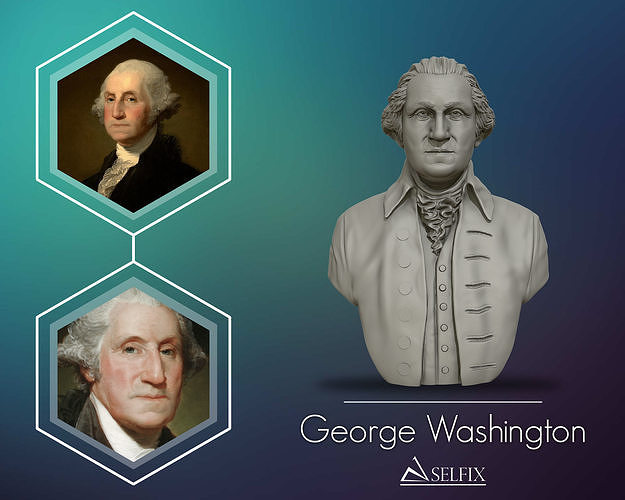 George Washington 3D Model 3D model 3D printable | CGTrader