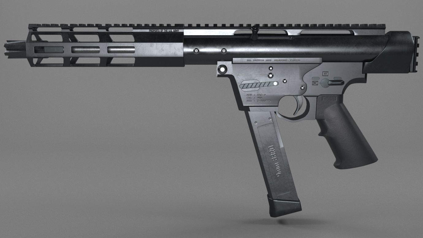 3D model TEC-9 VR / AR / low-poly | CGTrader