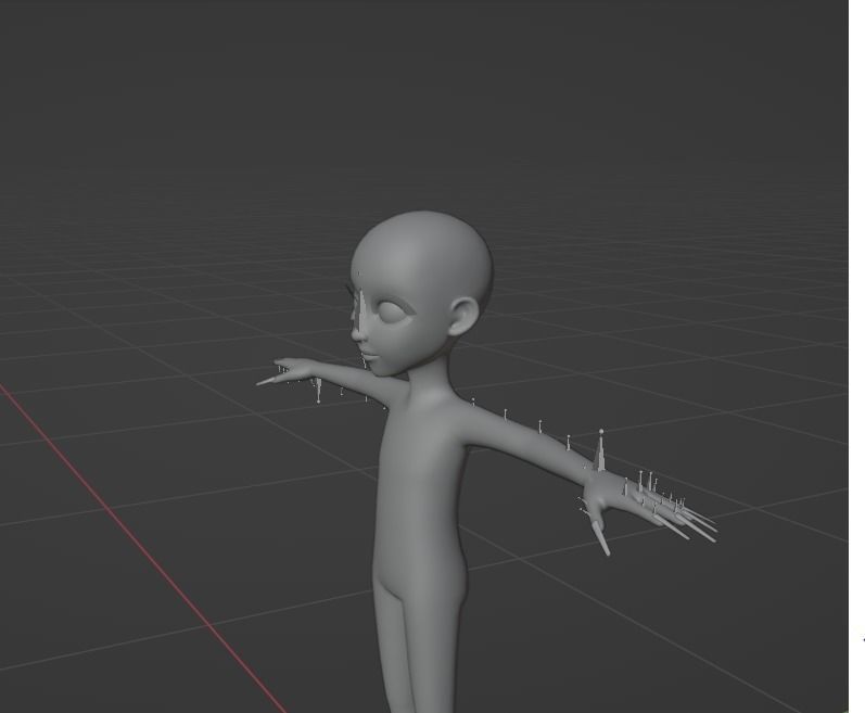 Zepeto nails 3D model rigged | CGTrader