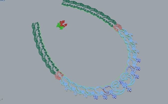 necklace 3D model 3D printable | CGTrader