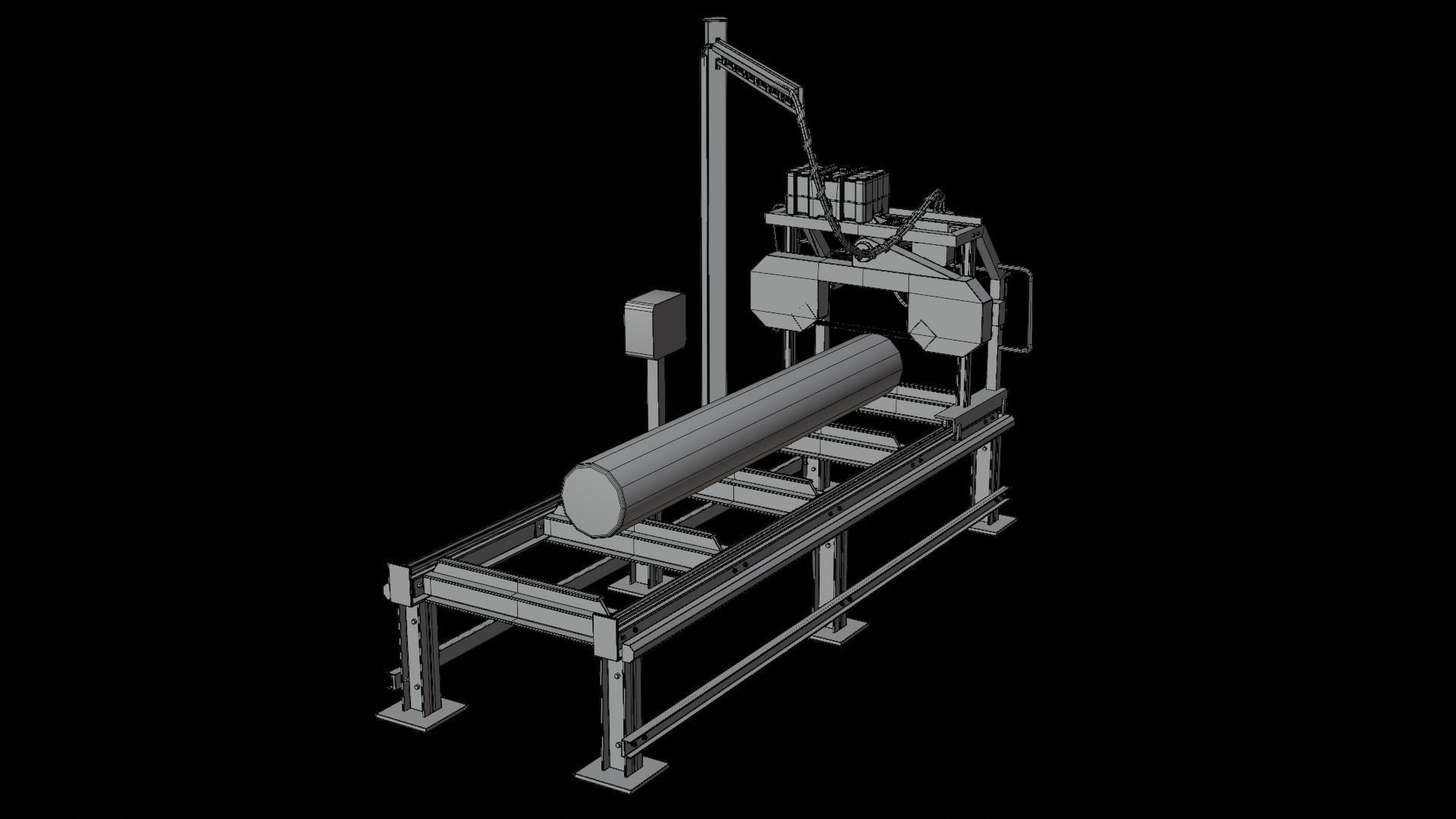 3D model Industrial Sawmill VR / AR / low-poly | CGTrader